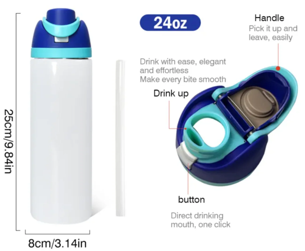 24oz Sip Tumbler – Saddle Storm Designs